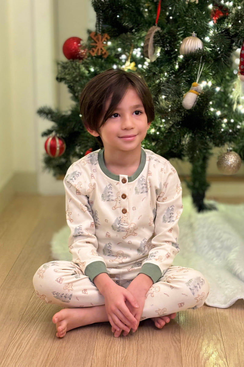 Long-sleeve Christmas Pajama Set – Blara Organic House